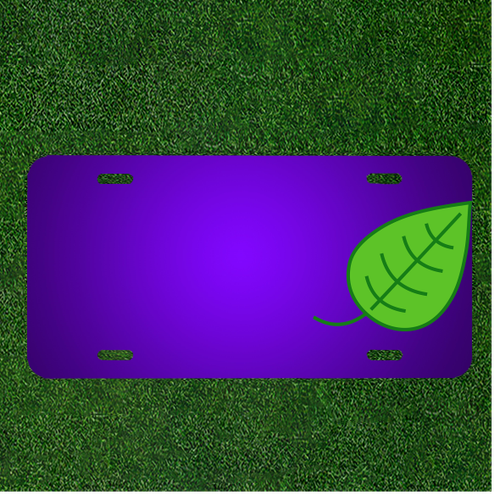 Custom Personalized License Plate With Add Names To Leaf Nature Green ...
