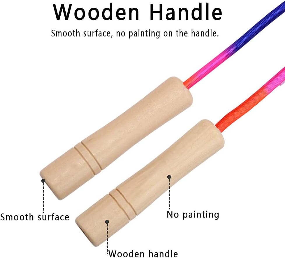 16 FT Long Jump Rope for Kids, 2 Pack Adjustable Double Dutch Skipping ...