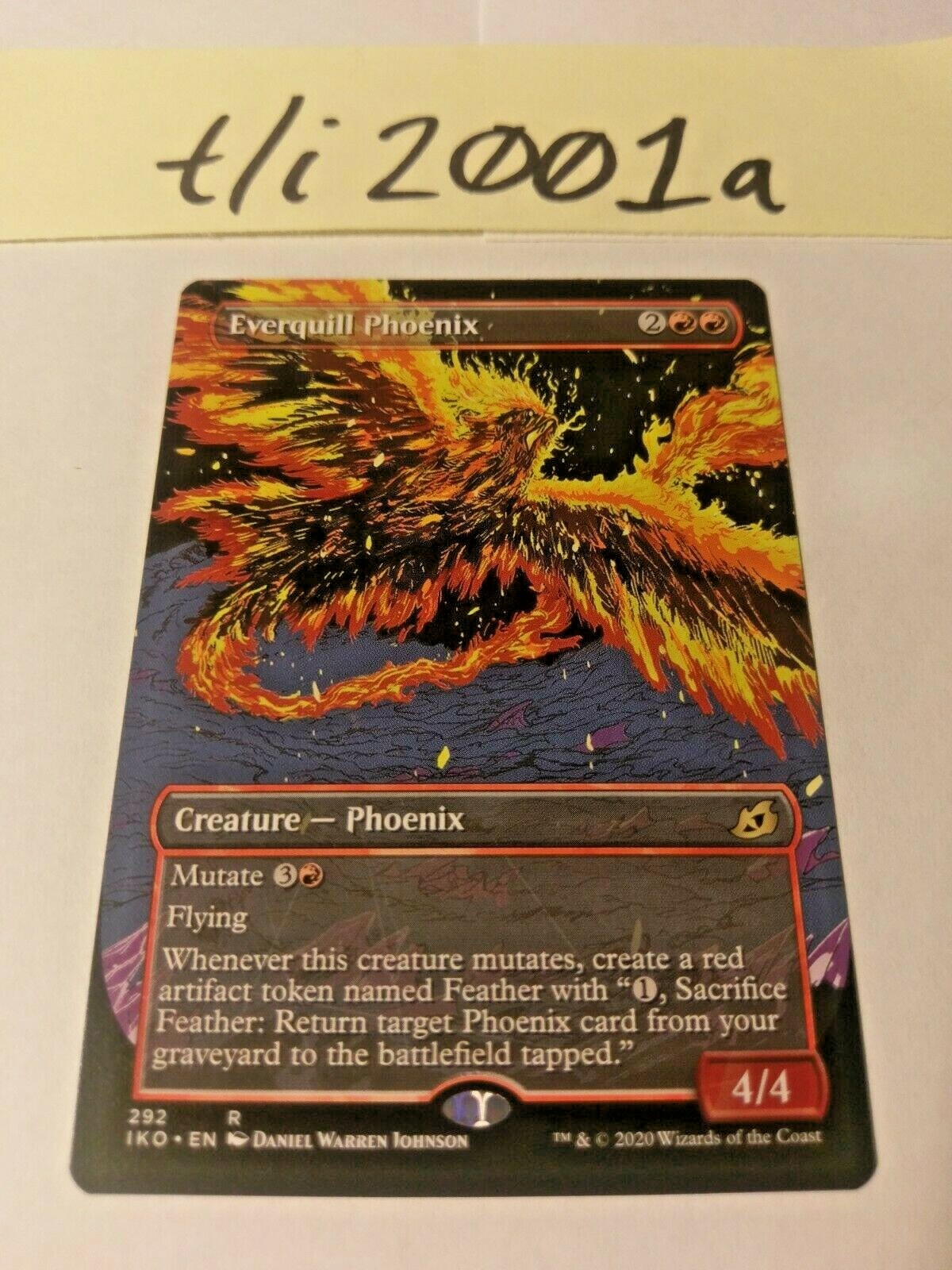 MTG Magic the Gathering ~ Ikoria ~ Everquill Phoenix ~ NM Full Art ...