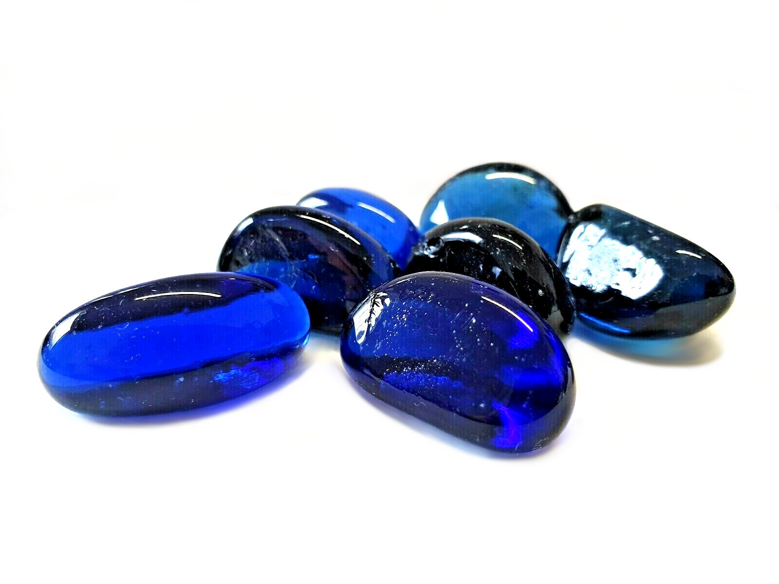 Decorative Round Glass Pebbles / Stones Choice of Colours & Quantities ...