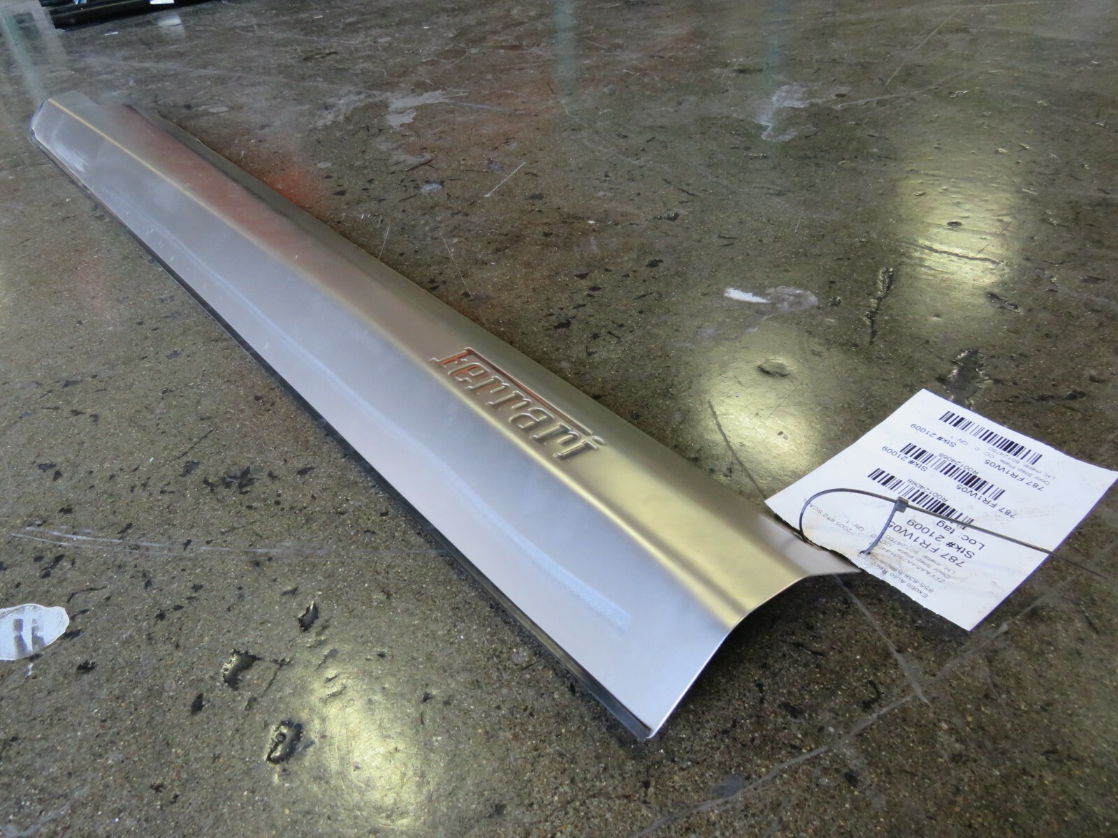 Ferrari 612 Scaglietti, LH, Left, Metal Door Step Plate, Used, P/N ...