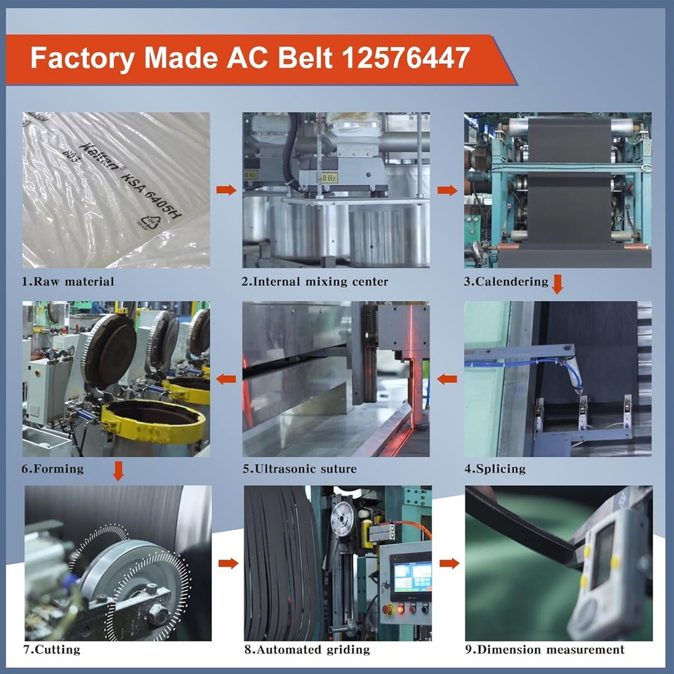 AC Compressor Belt 4PK960 For GM 12576447 For Chevy Silverado Sierra ...