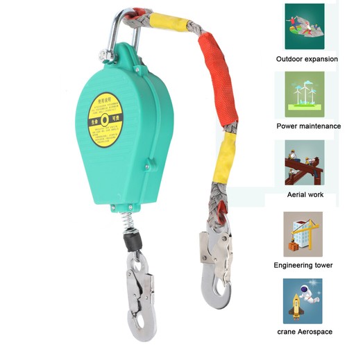23ft/7M Self Retracting Lifeline 330lbs Guardian Fall Arrester Fall ...