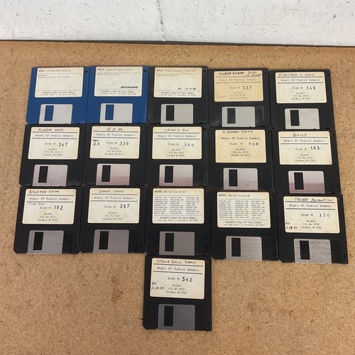 Lot of 16 Atari ST Public Domain Floppy Disks | eBay