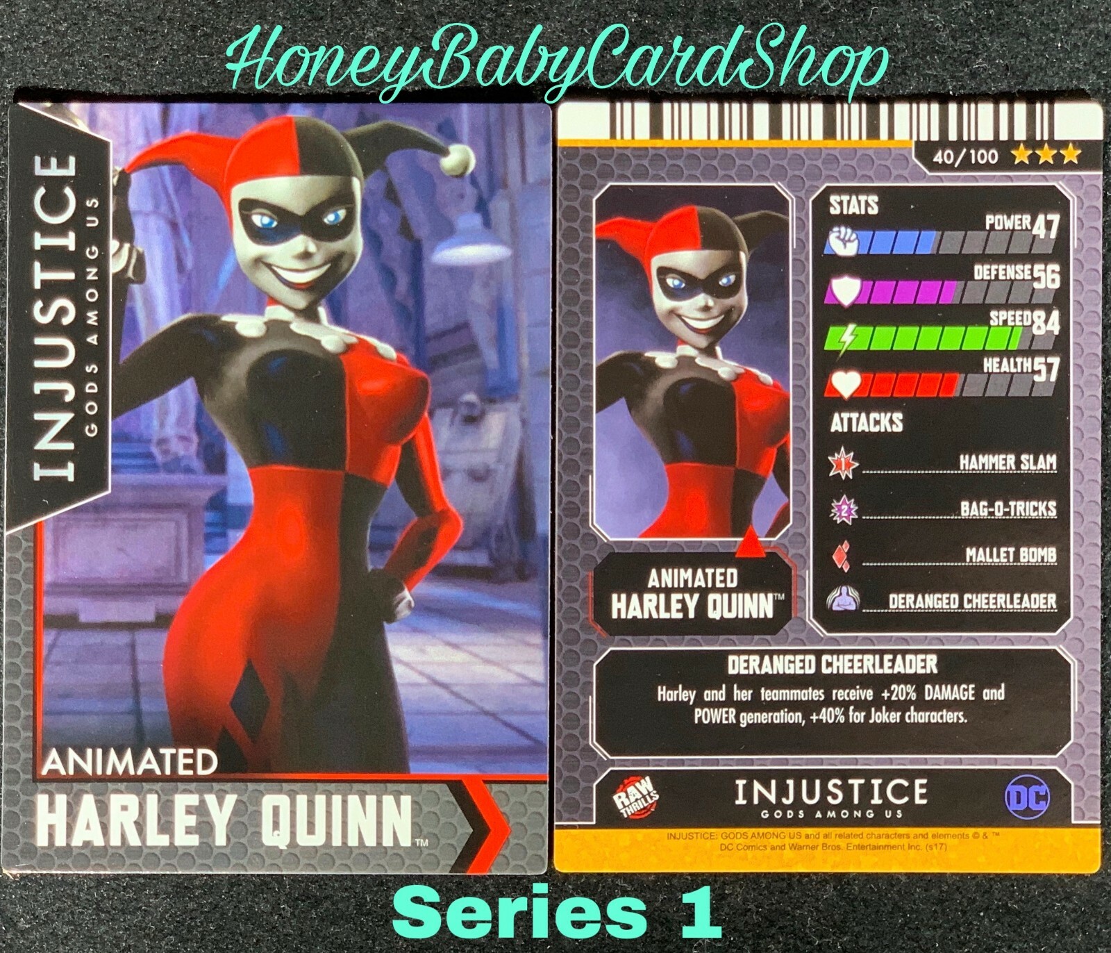 Injustice Arcade Series 1 Out of Print Card 40 Animated Harley Quinn | eBay