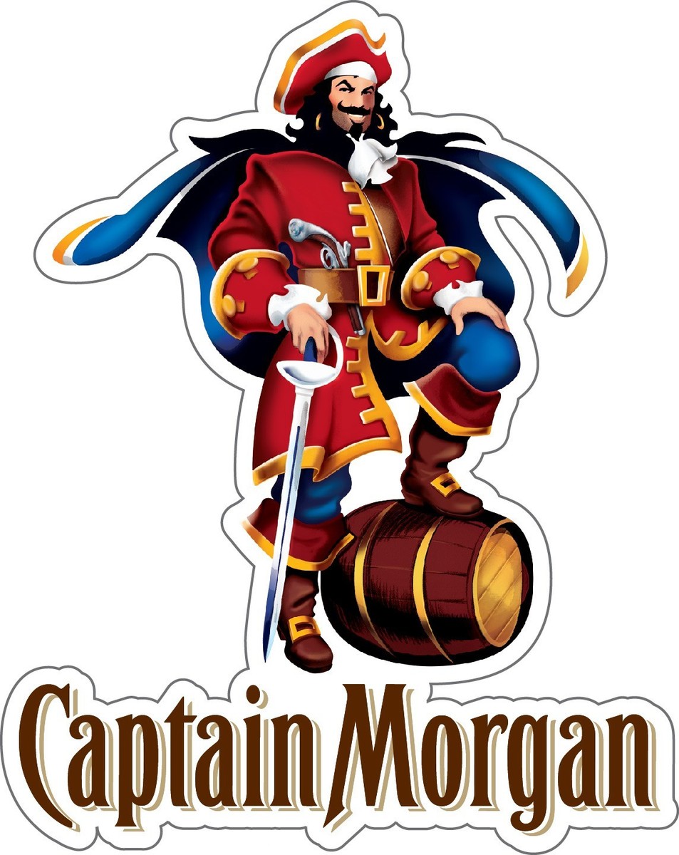 Captain Morgan Stickers CAPTAIN MORGAN BLACK LABEL