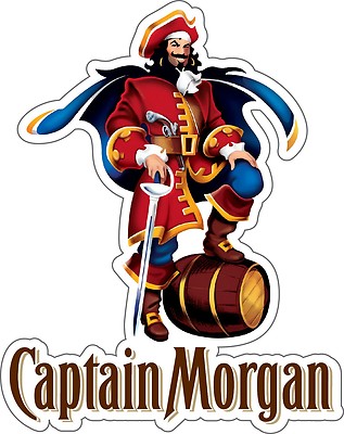 CAPTAIN MORGAN Sticker Decal *DIFFERENT SIZES* Rum Alcohol Car Bumper ...