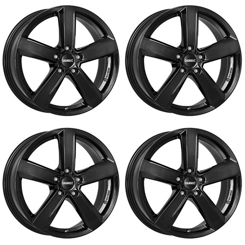 4 Dezent TU black wheels 6.5Jx17 5x112 for Skoda Karoq Octavia Yeti 17 ...