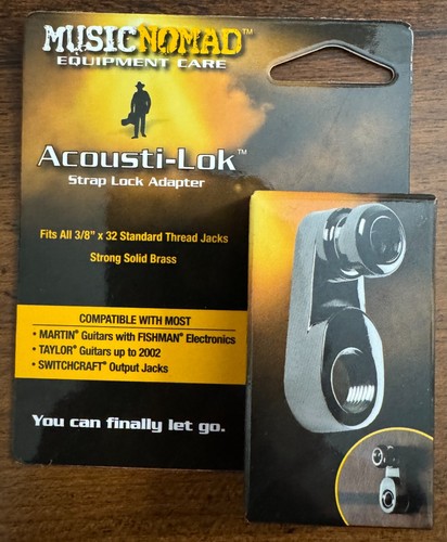 Music Nomad Acousti-Lok Strap Lock Adapter For Standard Output Jacks ...
