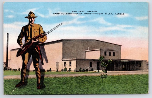 Ft Riley Kansas~Camp Funston~Camp Forsyth~War Dept Theatre~Soldier ...