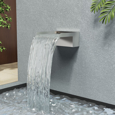 Stainless Steel Water Blade Cascade Pond Pool Waterfall Blade Fountain ...