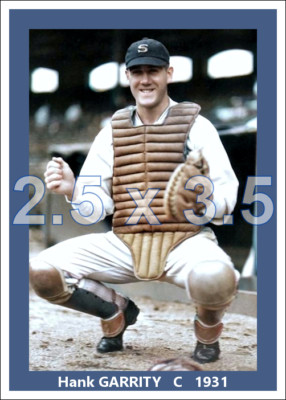 Hank Garrity - 1931 Chicago White Sox - choose a size - colorized print ...