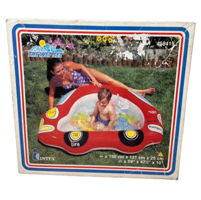 Vintage 2000 Intex The Wet Set Inflatable Kids Pool Kiddie Car Pool | eBay
