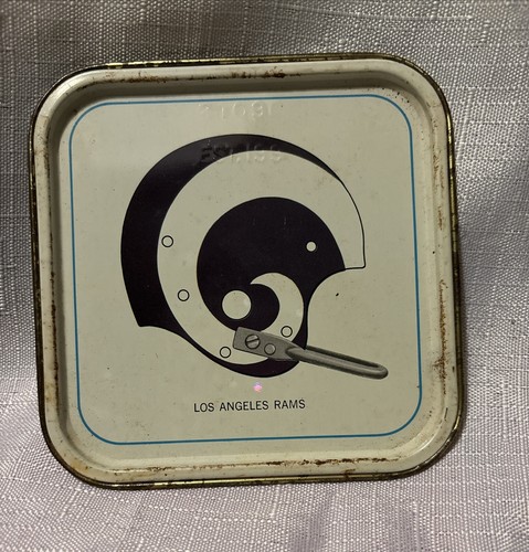 Vintage 1965 Los Angeles Rams NFL Single Bar Helmet Hormel Tin Tray | eBay