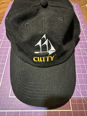 Cutty Sark Scots Whiskey Black Logo Baseball Cap Hook And Loop ...