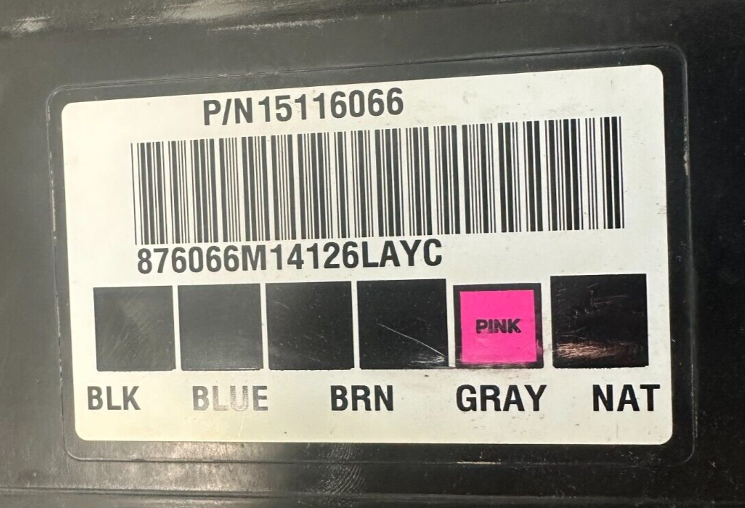 2003 GMC YUKON BODY CONTROL MODULE UNIT 15116066 **UNIVERSAL** MATCH ID ...