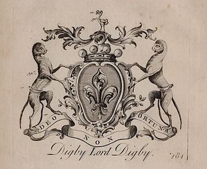 1779 ANTIQUE PRINT ~ DIGBY ~ FAMILY CREST COAT OF ARMS | eBay