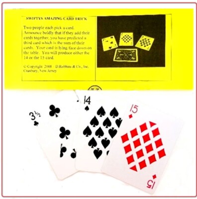 Swifty's Amazing Card Trick Magic Illusion complete on Bicycle backed ...