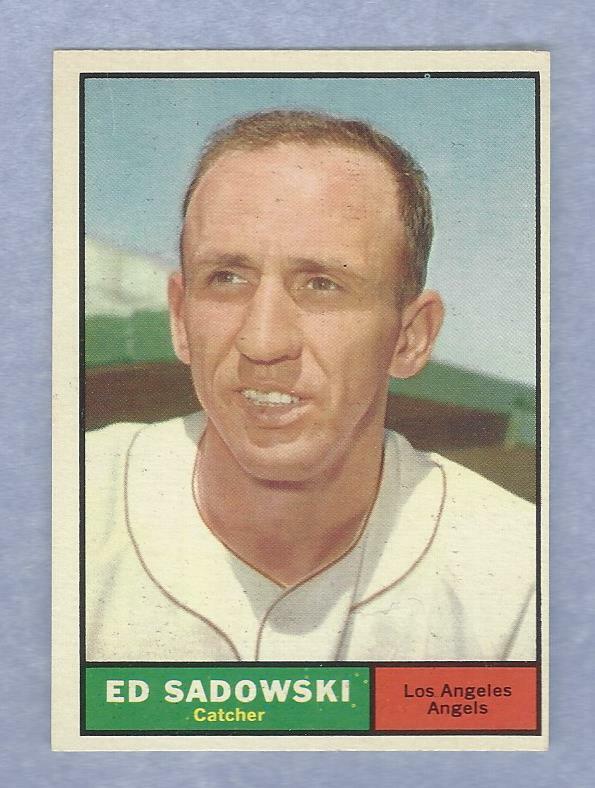 1961 Topps - #163 Ed Sadowski - Los Angeles Angels - ExMt+ OC | eBay