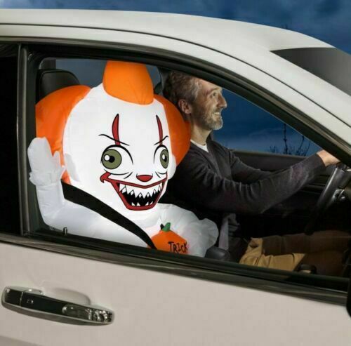 IT Pennywise The Clown Airblown Inflatable 3' Car Buddy Halloween LED ...
