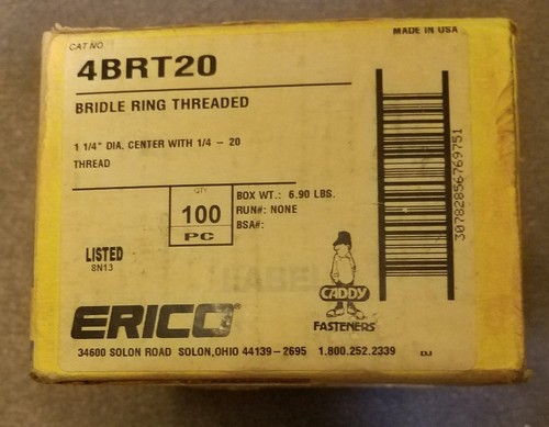 5 pieces ERICO/CADDY 4BRT20 1-1/4" Threaded Bridle Ring-*NEW*FREE ...