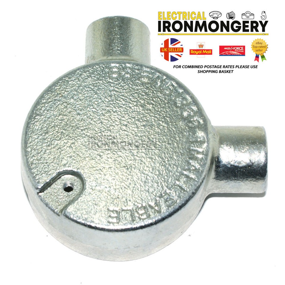 20mm Metal Conduit Boxes, Bends, Elbow, Tees, Fittings Galvanised ...