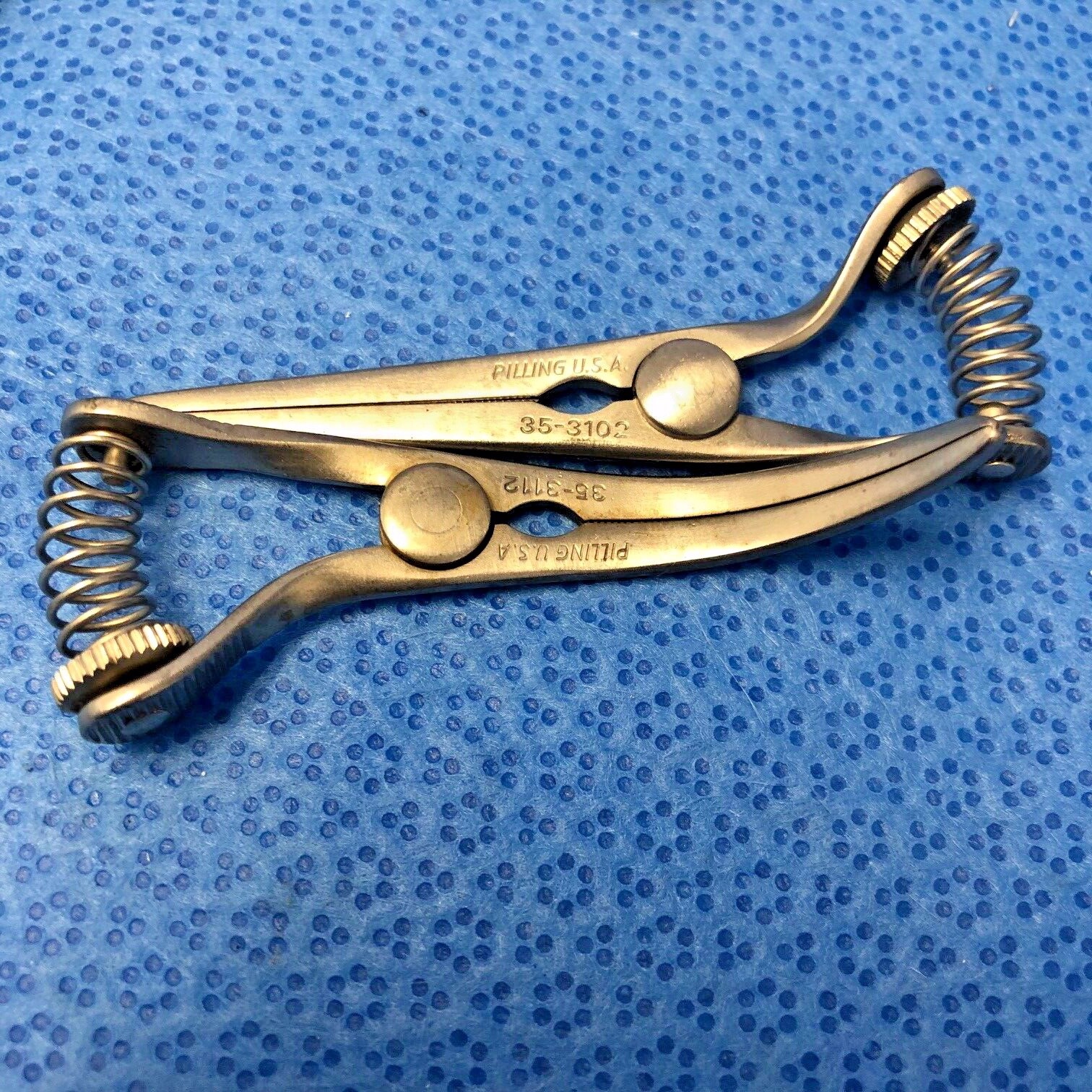 Set of 2 Pilling 35-3112 & 35-310 Glover Style TL 1/2" Jaw 1/4" Bulldog ...