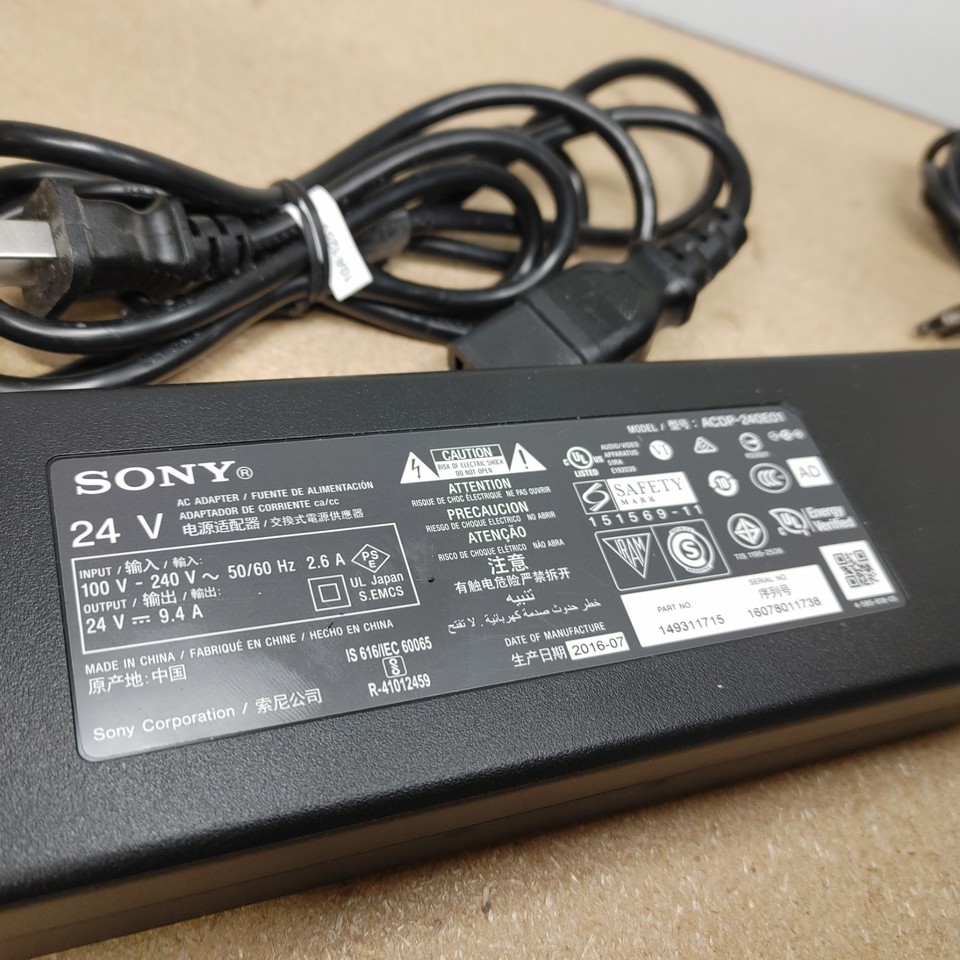 Sony ACDP-240E01 24V 9.4A AC Adapter Charger 225W Power Supply | eBay