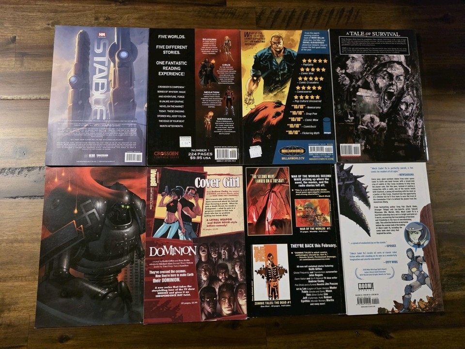 Indie Graphic Novel Lot - 8 Books - Marx, Forge, HUCK, Mech Cadet YU ...
