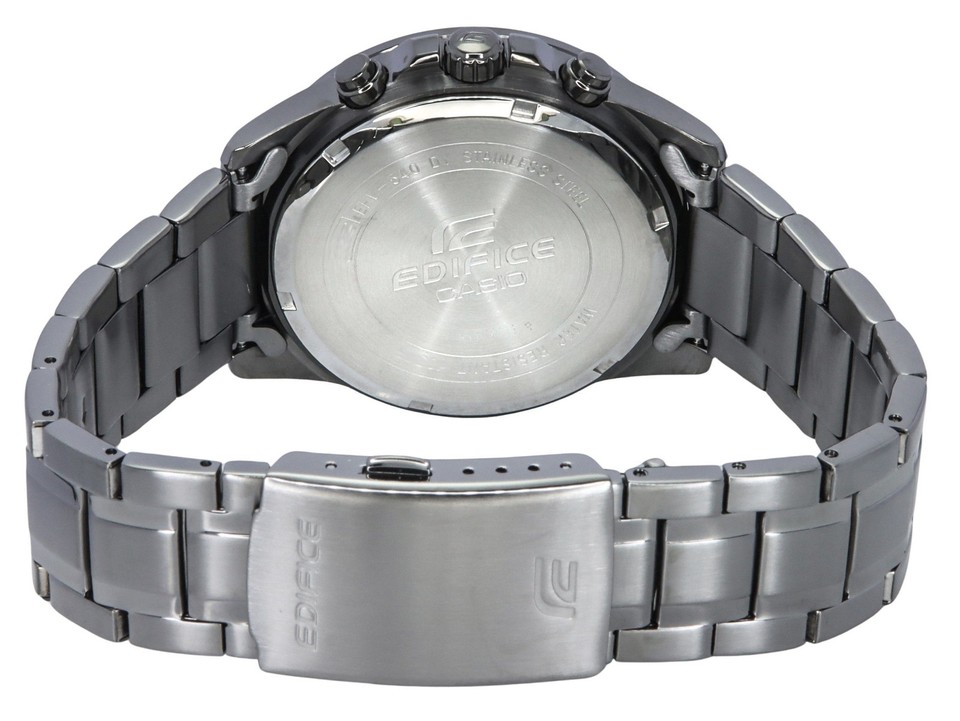 Casio Edifice Chronograph Black Dial Quartz 100M Men's Watch EFV-540DC ...