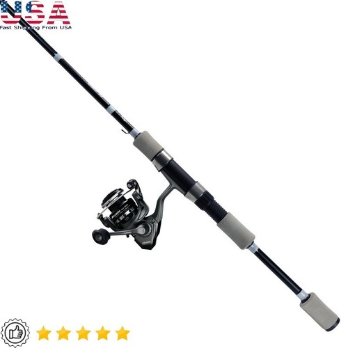Acuador Spinning Fishing Rod & Reel Combo 6'6" Moderate Action 3000 ...