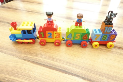 LEGO Duplo 10871 - Zahlenzug - Eisenbahn+Lokführer, 2 Kinder,Katze,Foto ...