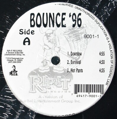 BOUNCE '96 "DOWN LOW / SURVIVAL / HOT PANTS" 1996 VINYL LP ALBUM 9001-1 ...