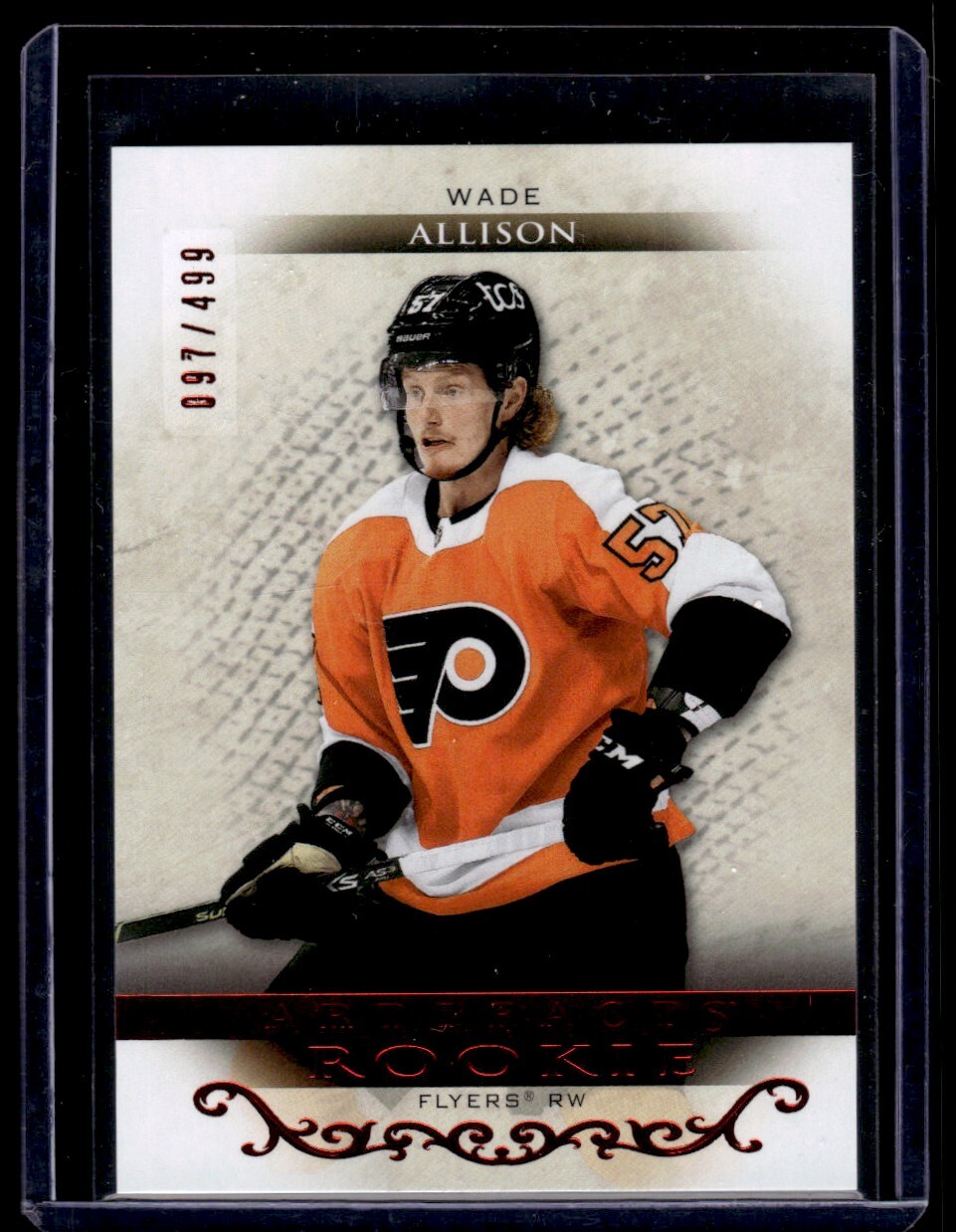 2021-22 Upper Deck Artifacts Ruby Wade Allison RC 097/499 Philadelphia ...