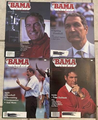 Lot Of 4 BAMA Inside The Crimson Tide Magazine Football Coach Gene ...