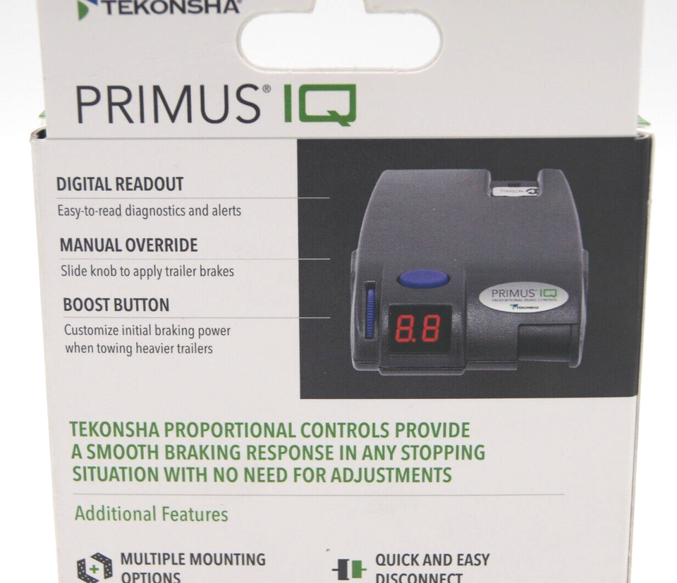 Tekonsha 90160 Primus IQ Electronic Brake Control, Grey 1-3 Axles | eBay