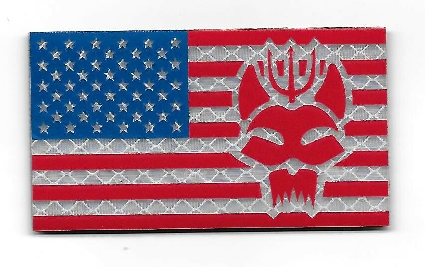 SEAL TEAM BRAVO REFLECTIVE FLAG COLOR PATCH | eBay