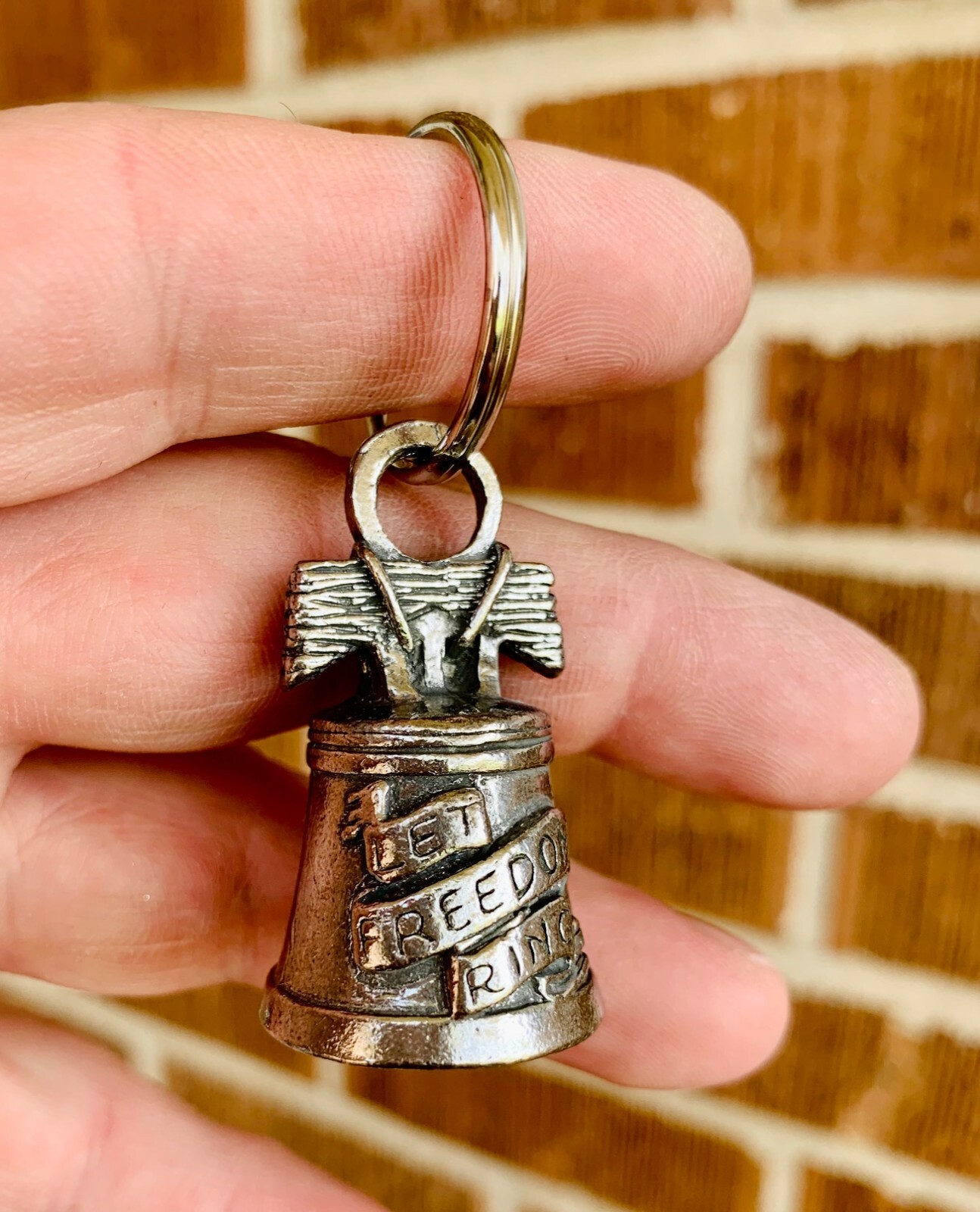 Liberty GUARDIAN Bell of Good Luck fortune pet keychain gift lady ...