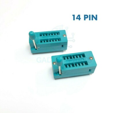 High Quality 2x NEW 14 Pin 2.54mm ZIF ZIP IC Test DIP Board Socket Free ...