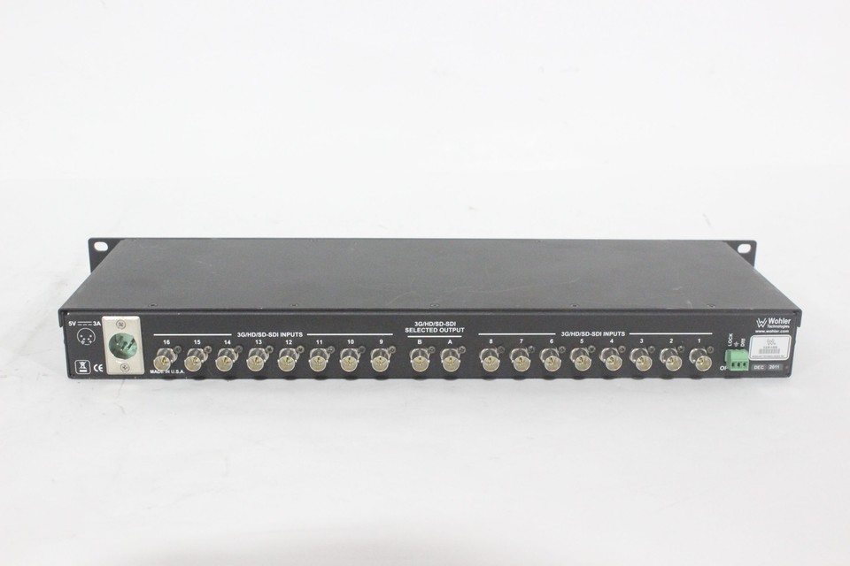 Wohler PRESTO 16x1 SDI Video/Audio Switcher (1371-24) | eBay