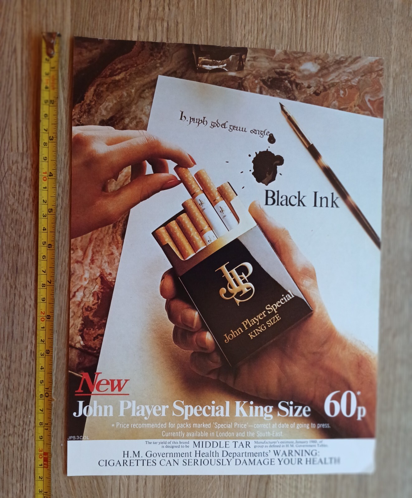 1980's JPS John Player Special Cigarettes Magazine Advert Poster Frame ...