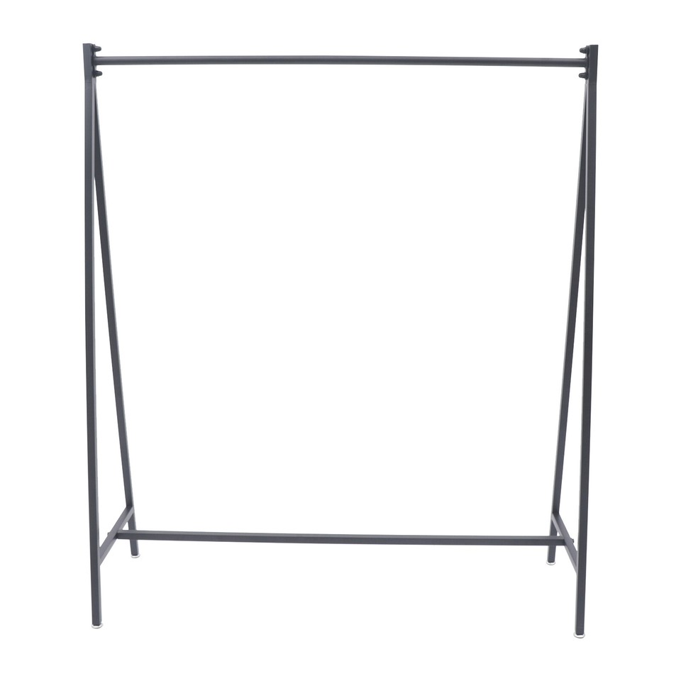 Black Metal Clothes Rack Garment Hanger Clothes Display Stand For ...