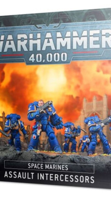Warhammer 40K - Primaris Space Marines Assault Intercessor Combat Squad ...
