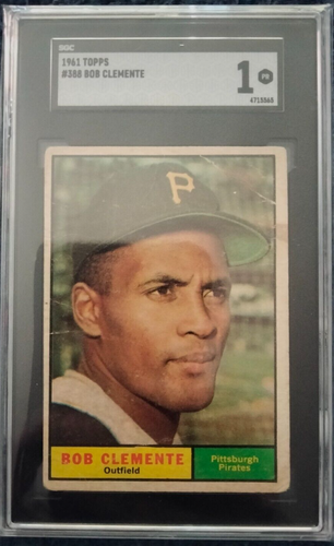 1961 TOPPS ROBERTO BOB CLEMENTE #388 SGC 1 PIRATES | eBay