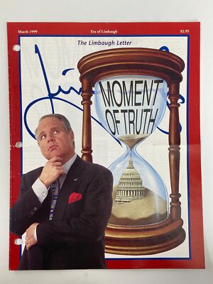 Rush Limbaugh Letter Newsletter Magazine March 1999 John Forrette ...