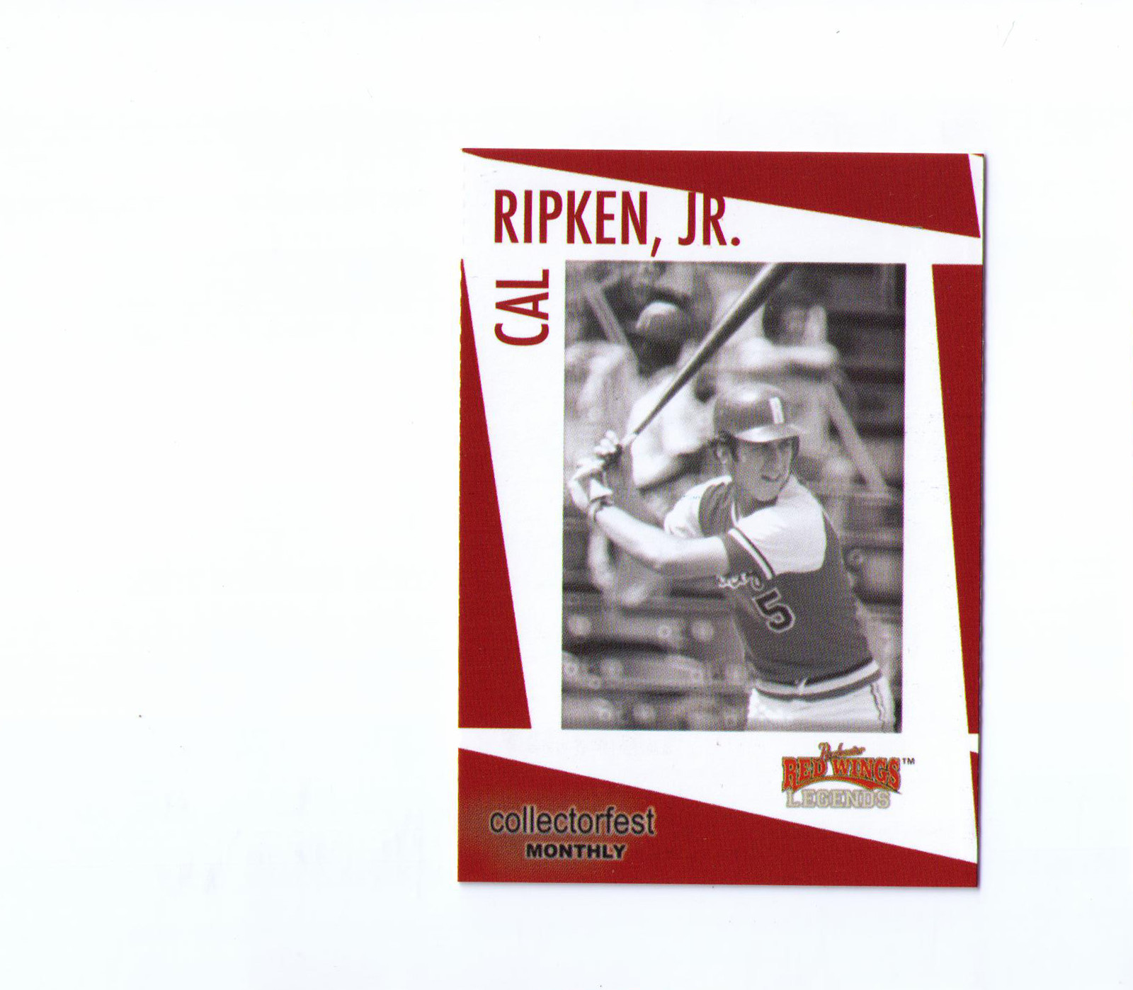 AAA CAL RIPKEN JR JR. Rochester Red Wings rookie uniform trading card ...