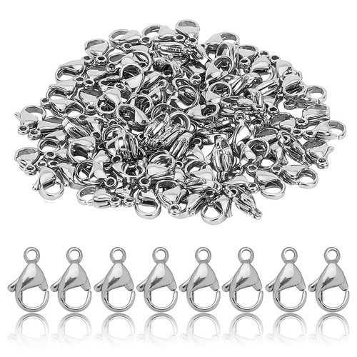 PH PandaHall 100pcs Lobster Claw Clasps Grade A 304 Stainless Steel ...