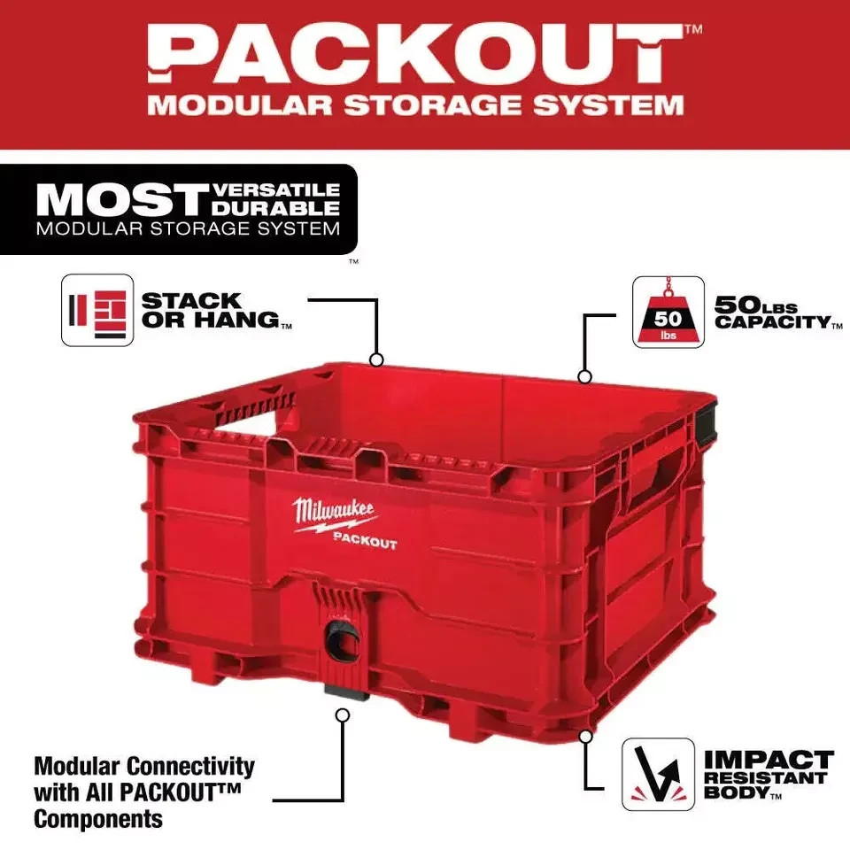 New Milwaukee 48-22-8440 PACKOUT Impact Resistant Tool Storage System ...
