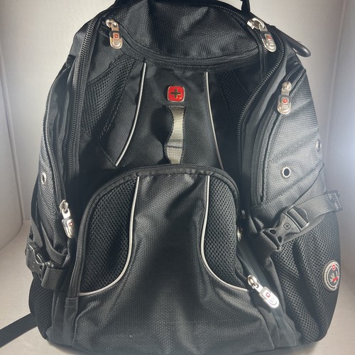 Swiss Gear Scan Smart AirFlow Mesh Backpack Black Multi Pocket Laptop ...