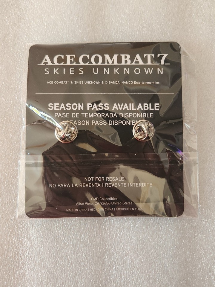 New Ace Combat 7 Skies Unknown Pin Promotional Gamestop Preoreder Bonus ...